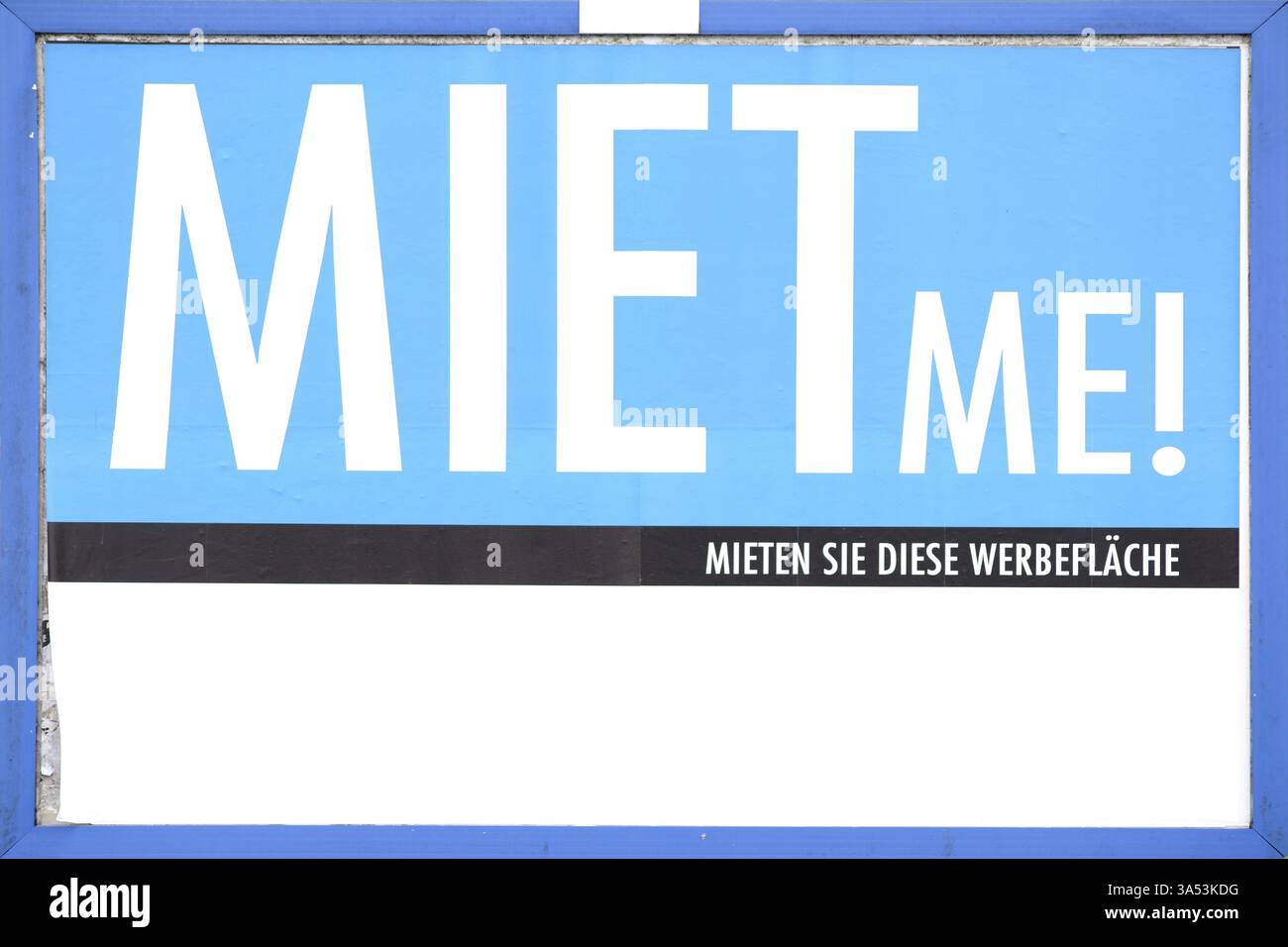 The close-up of a billboard and advertising space for rent for large ...