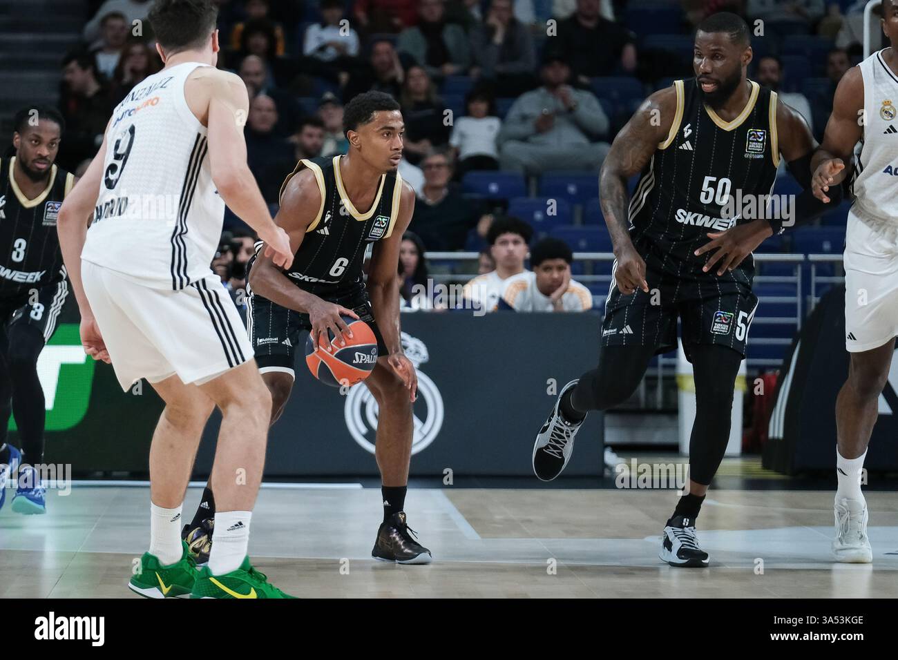 Theo Maledon of LDLC Asvel Villeurbanne during the Turkish EuroLeague ...