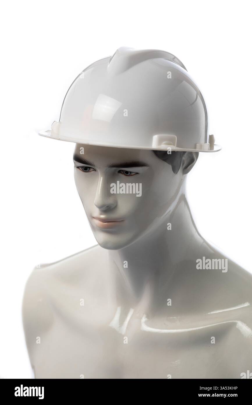Mannequin Wearing a Safety Hard Hat: A Symbol of Construction Safety ...