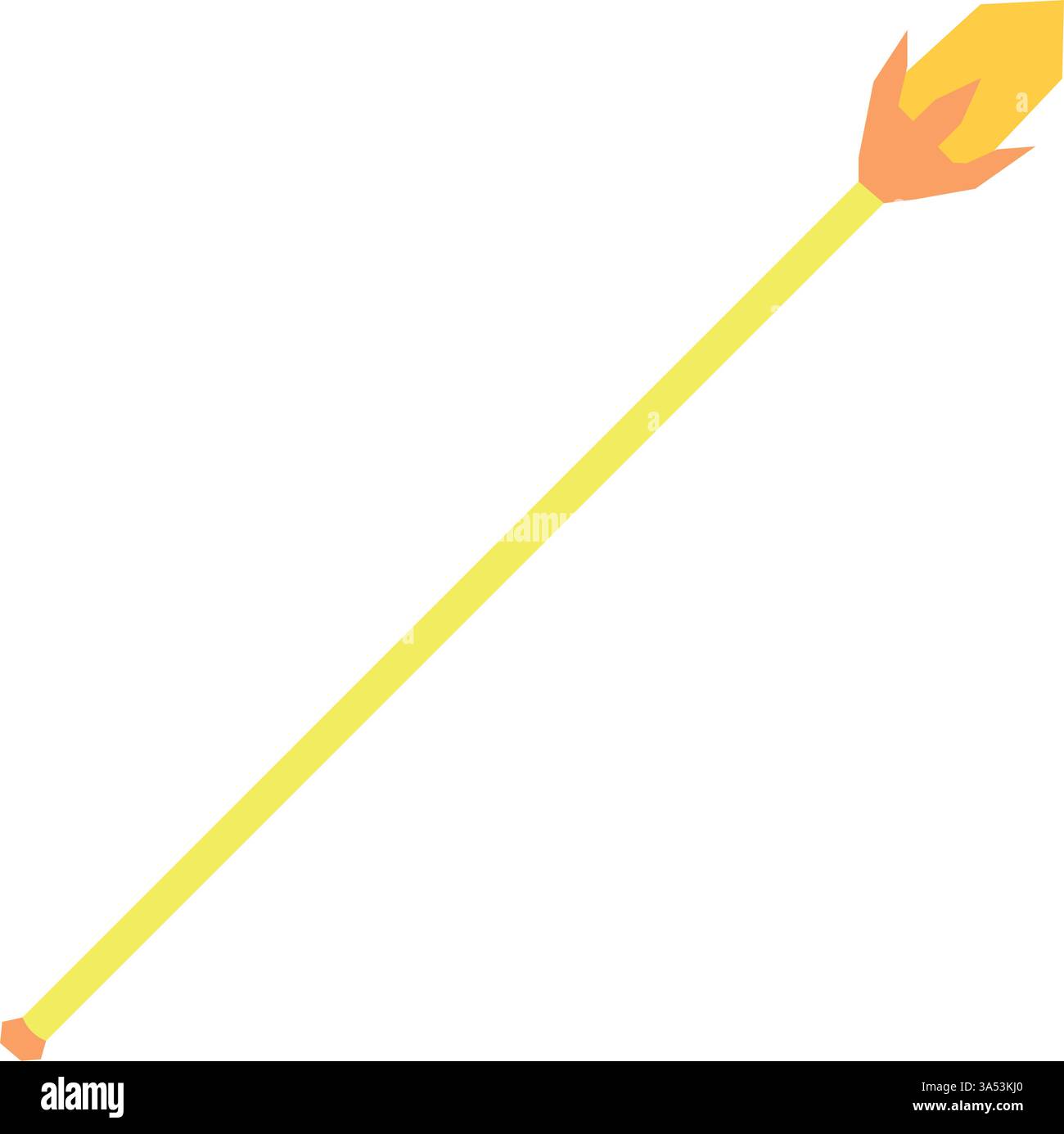 Isolated yellow magician staff magic icon Stock Vector Image & Art - Alamy