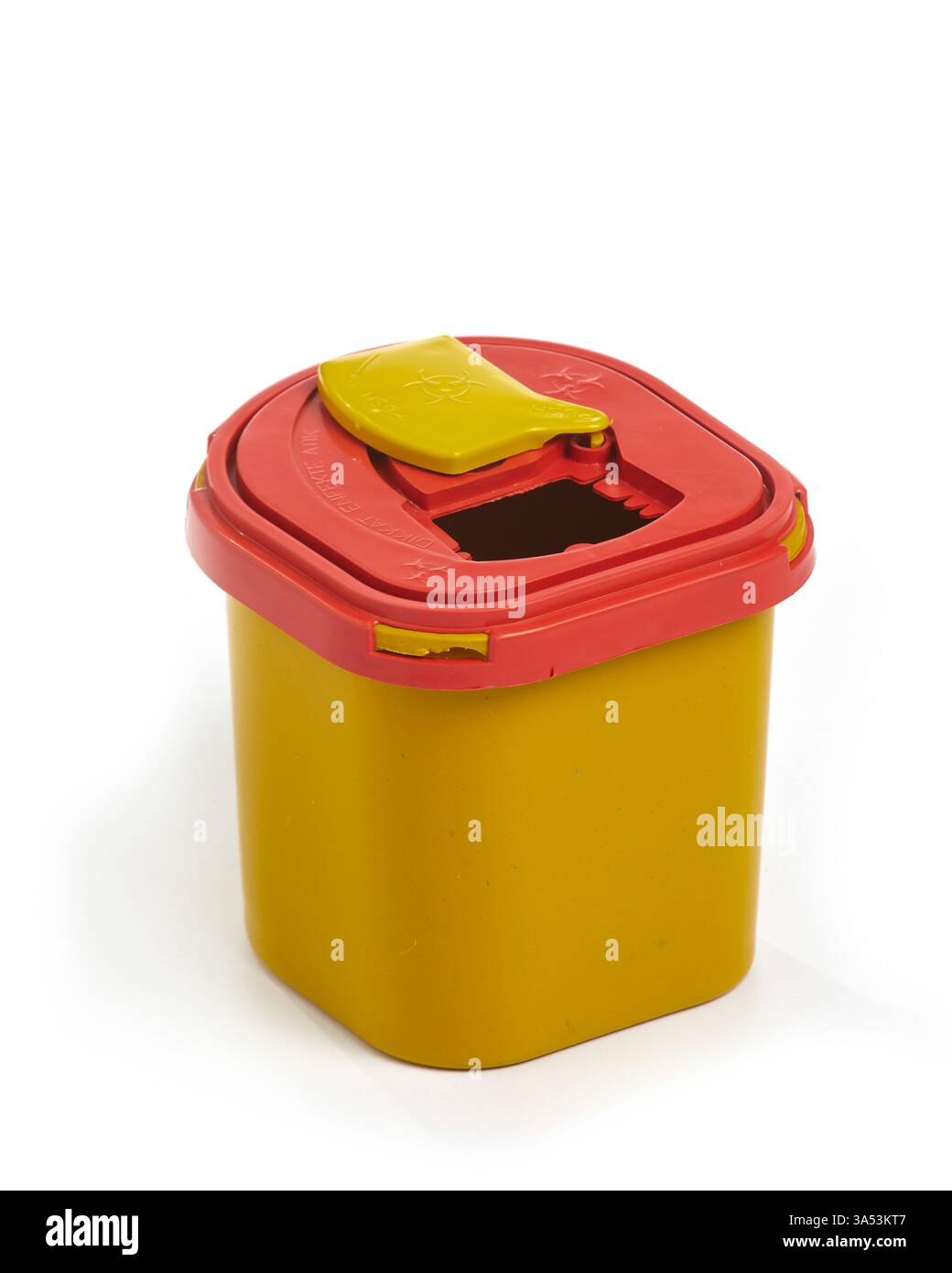 Safety First: A Bright Yellow Biohazard Container For Medical Waste ...