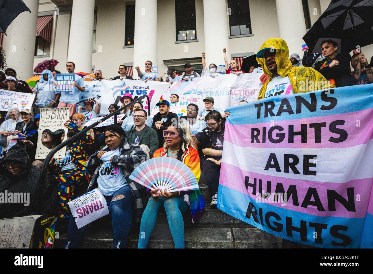 Tallahassee, Florida, USA. 20th Mar, 2025. Transgender and LGBTQ ...