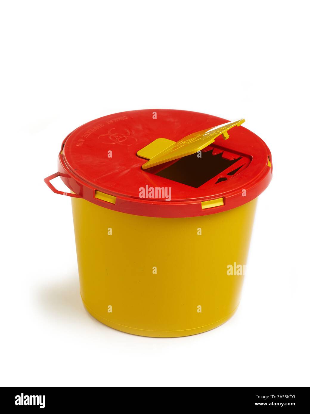 A Brightly Colored Yellow Medical Waste Container for Safe Disposal of ...