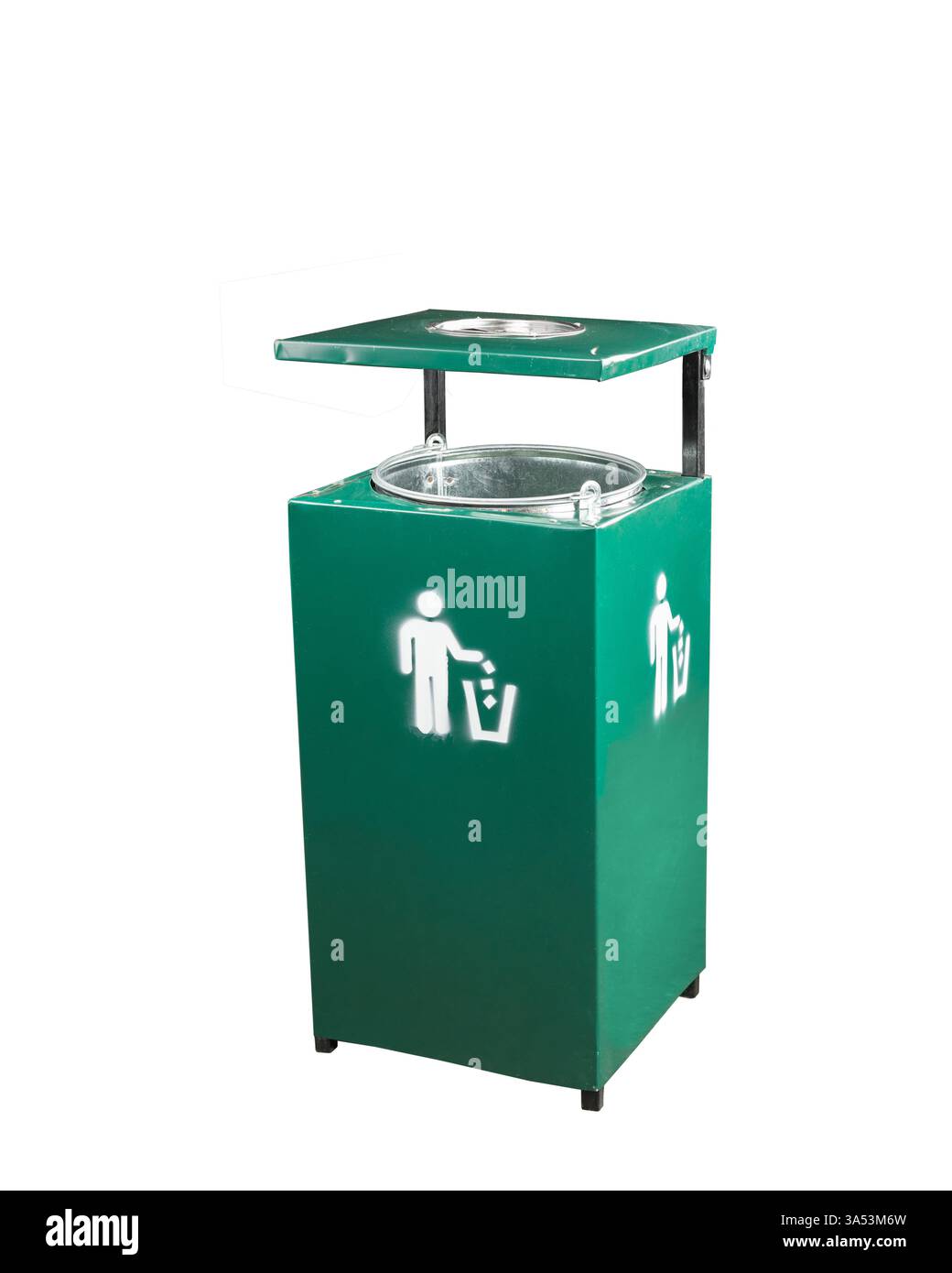 A Green Trash Bin with Recycling Symbol - Promoting Environmental ...