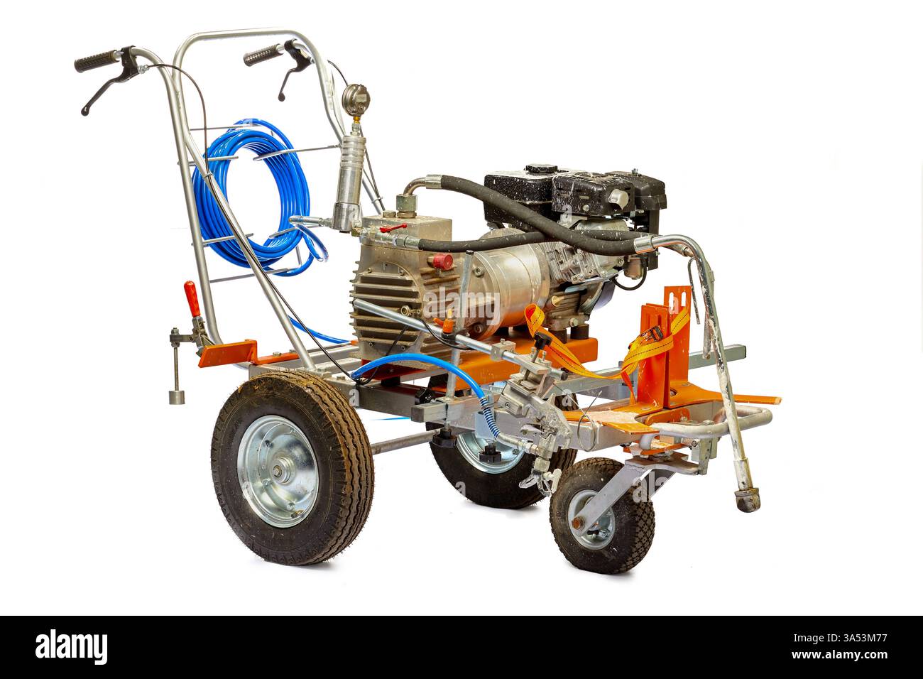 Portable Engine-Driven Pressure Washer with Sturdy Frame and Hose for ...