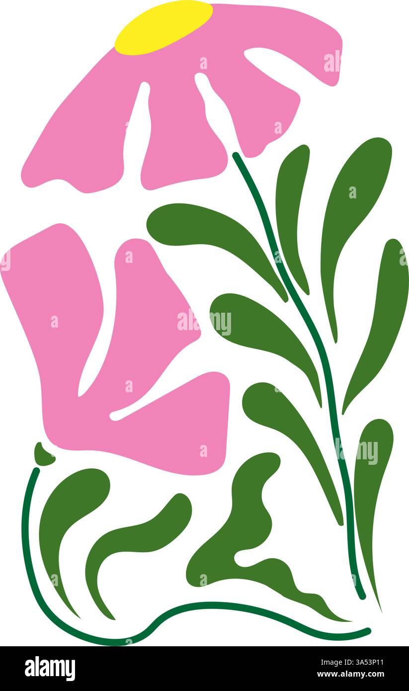 greenery floral arch cartoon vector illustration Stock Vector Image ...