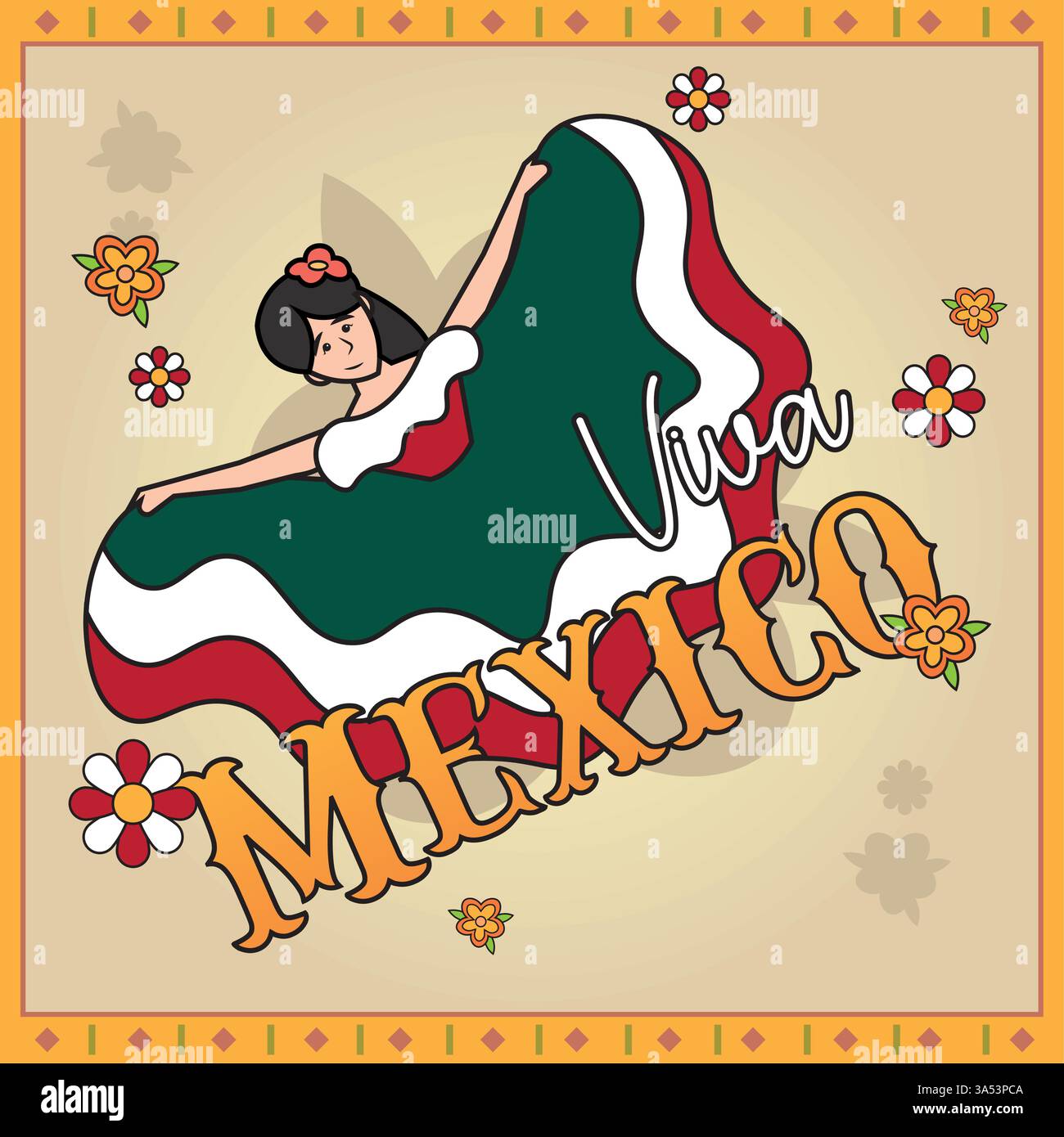 Girl text on white Stock Vector Images - Alamy