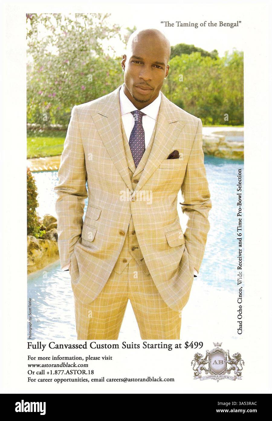 2010s print advertisement for Astor and Black, a custom suit company ...