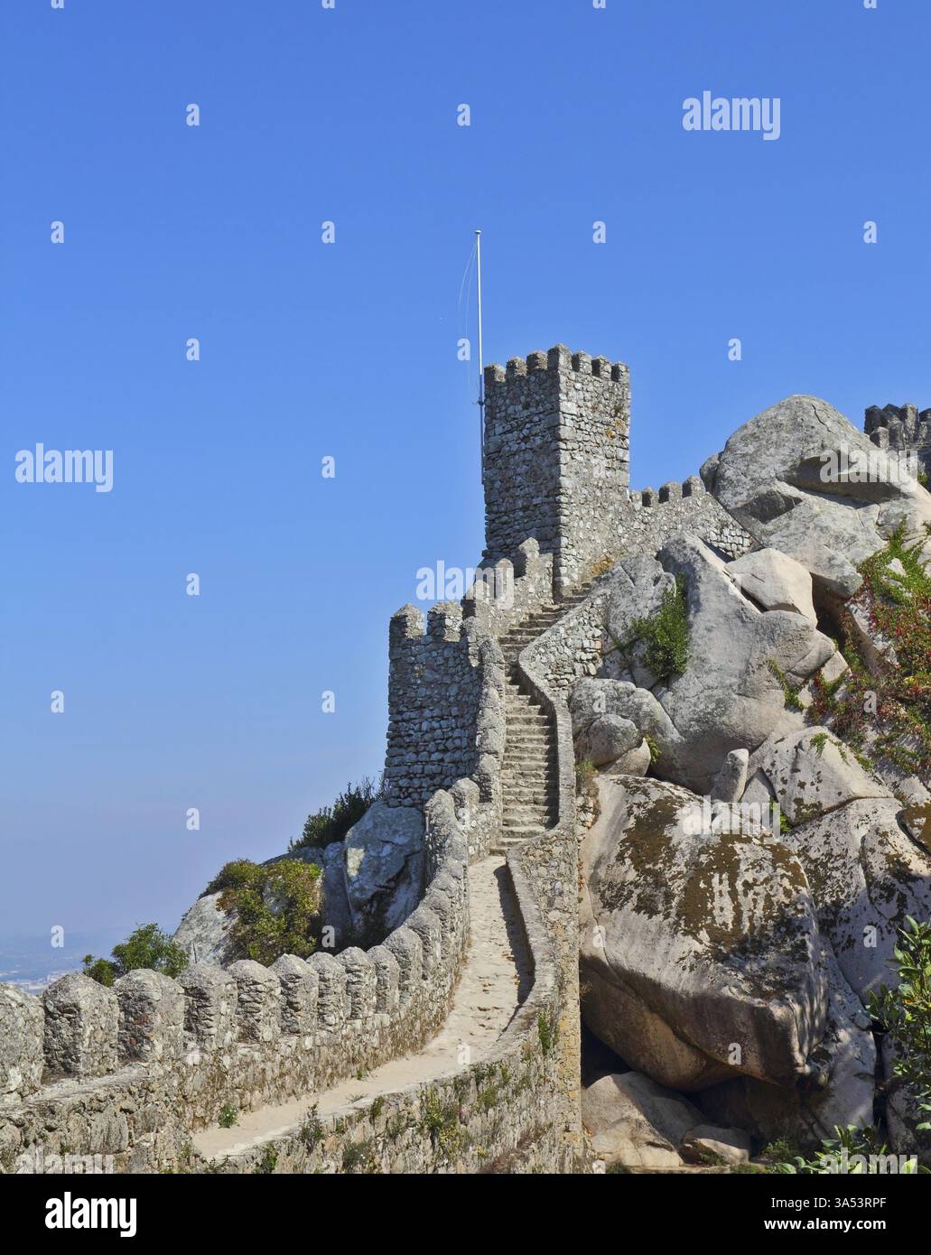 Fabulously beautiful Moorish castle in Portugal - the ancient stone ...