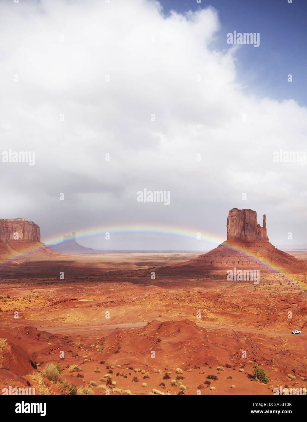 Red Desert. Monument Valley - Navajo Reservation during the summer ...