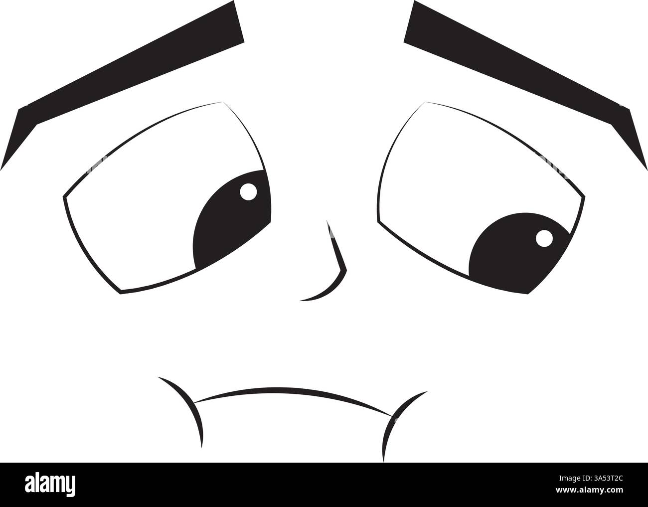 Flat angry expression emote avatar Stock Vector Image & Art - Alamy