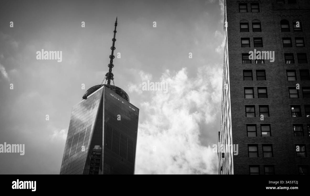 One world trade center from Black and White Stock Photos & Images - Alamy
