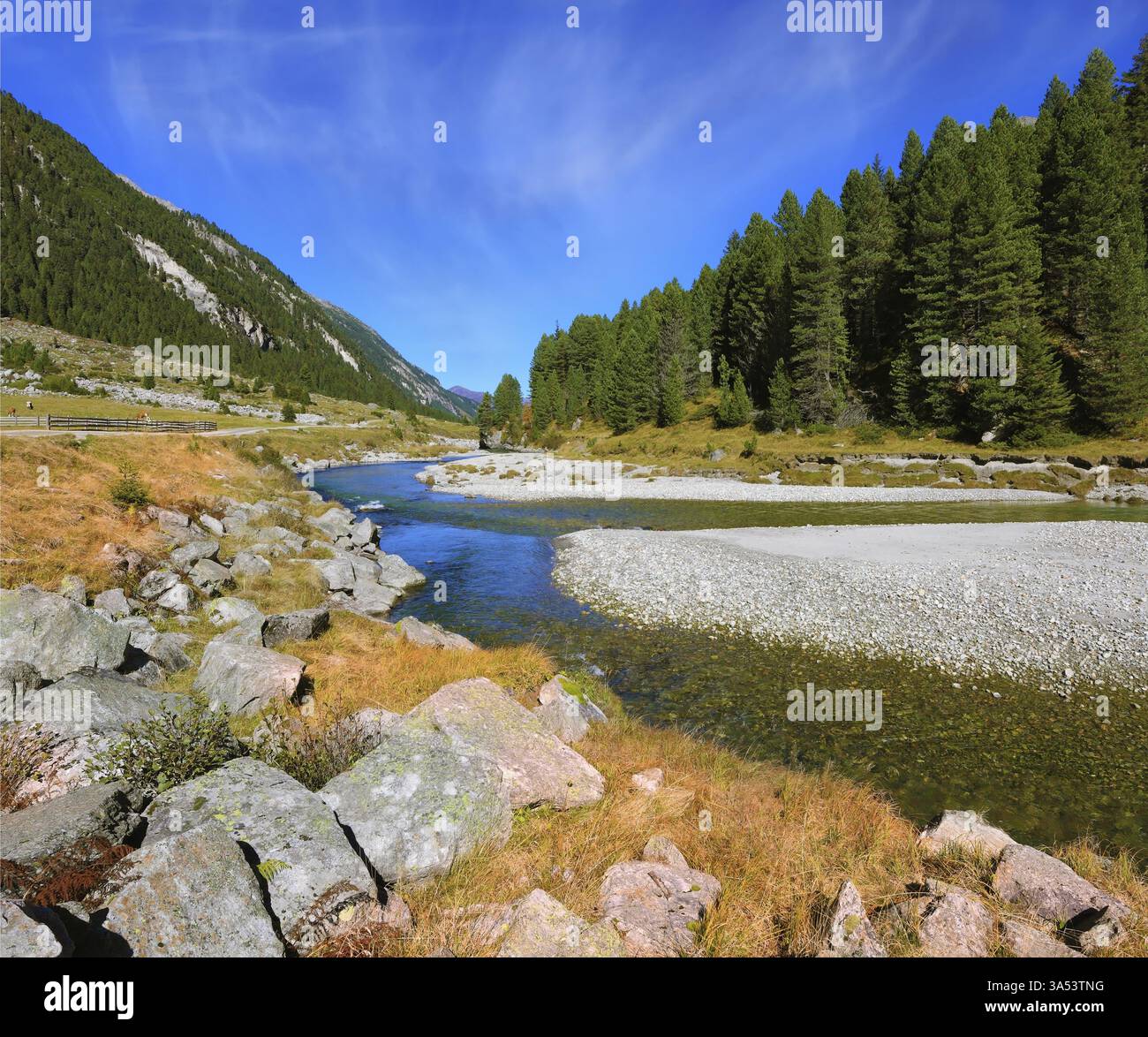 Shallow narrow river flows hi-res stock photography and images - Alamy