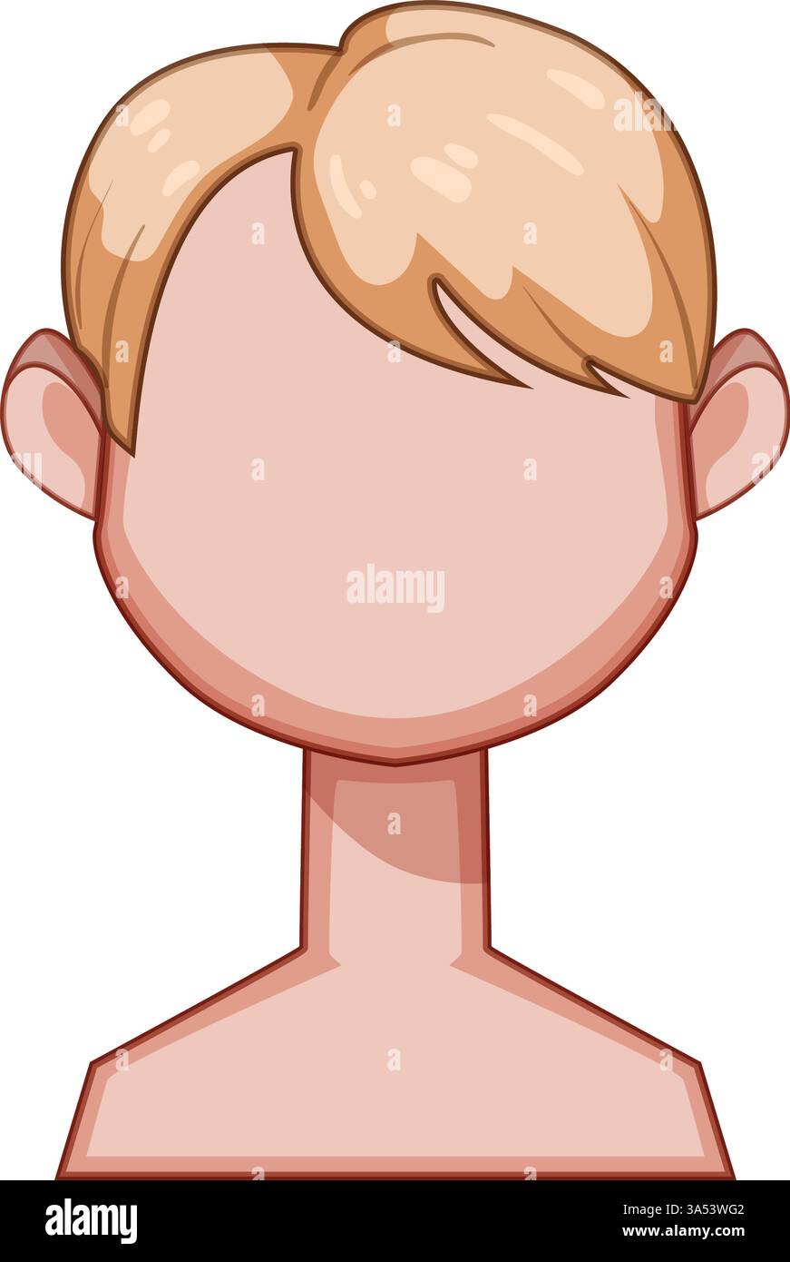 buzzcut hairstyles for kid boy cartoon vector illustration Stock Vector ...