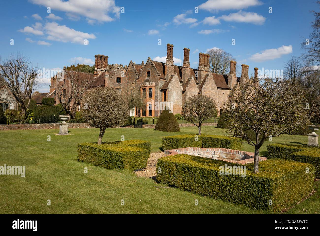 Chenies Manor House and gardens, a Tudor grade 1 listed building, in ...