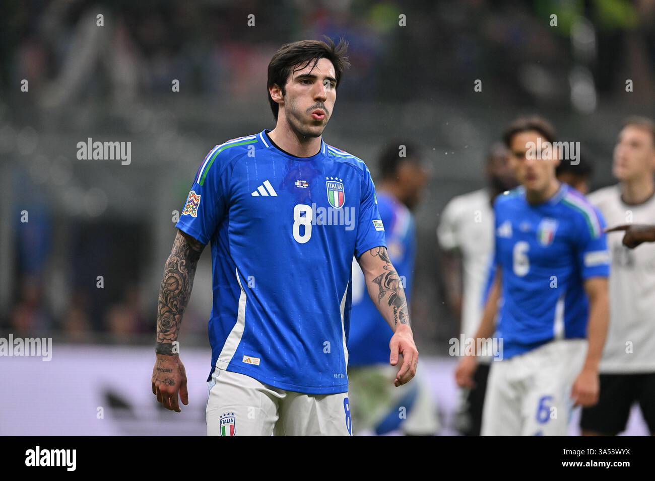 20th March 2025; Stadio San Siro, Milan, Italy, UEFA Nations League Football, Quarter Finals ...