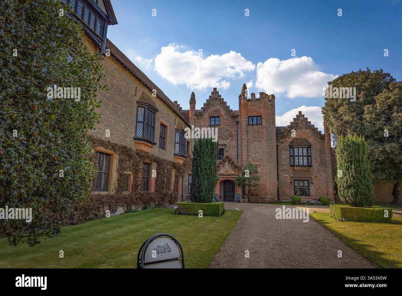 Chenies Manor House and gardens, a Tudor grade 1 listed building, in ...