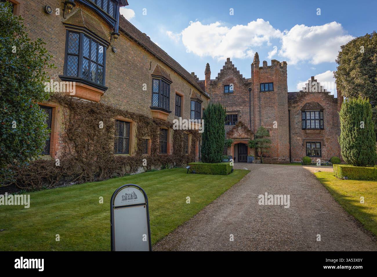 Chenies Manor House and gardens, a Tudor grade 1 listed building, in ...
