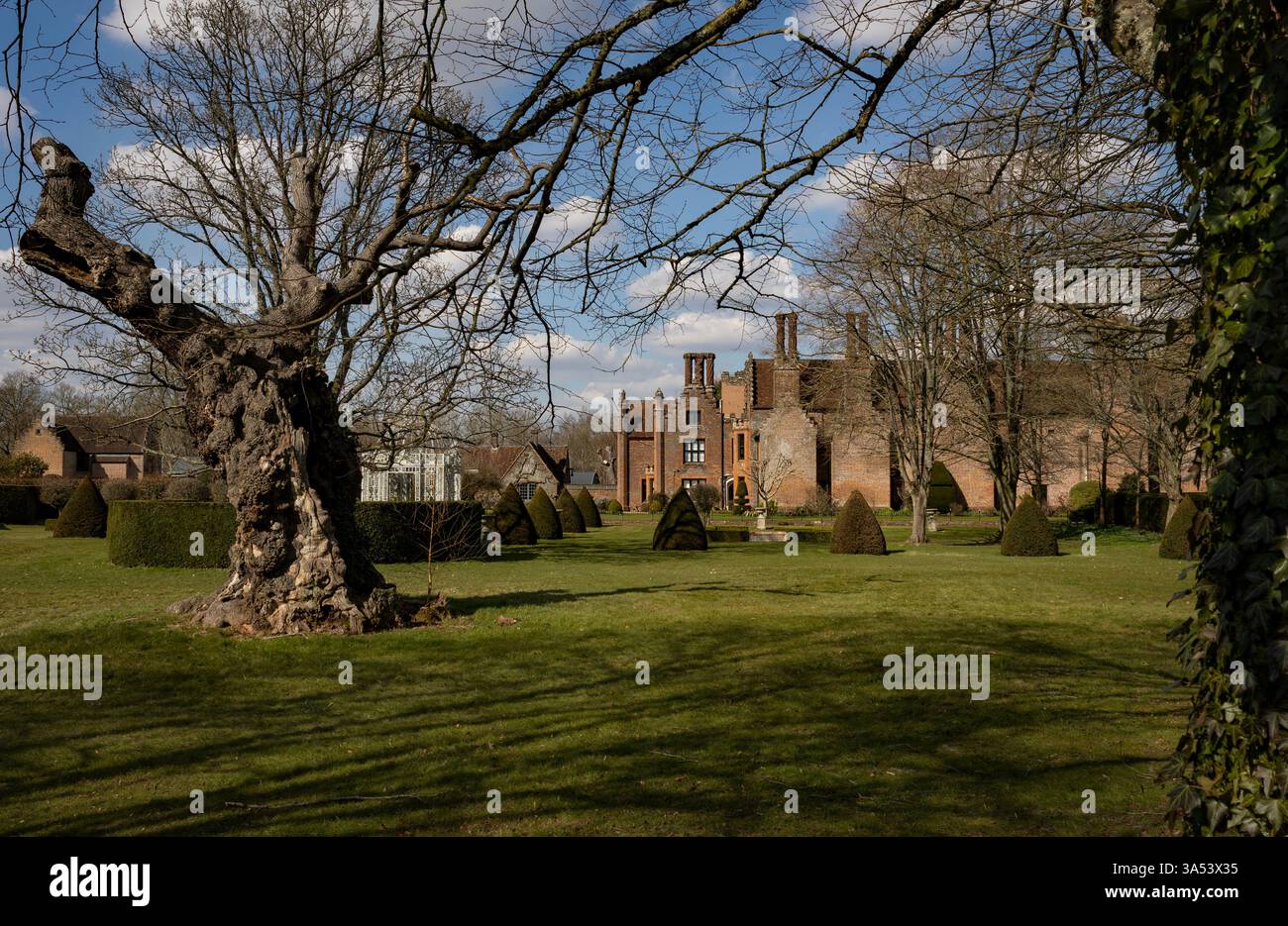 Chenies Manor House and gardens, a Tudor grade 1 listed building, in ...