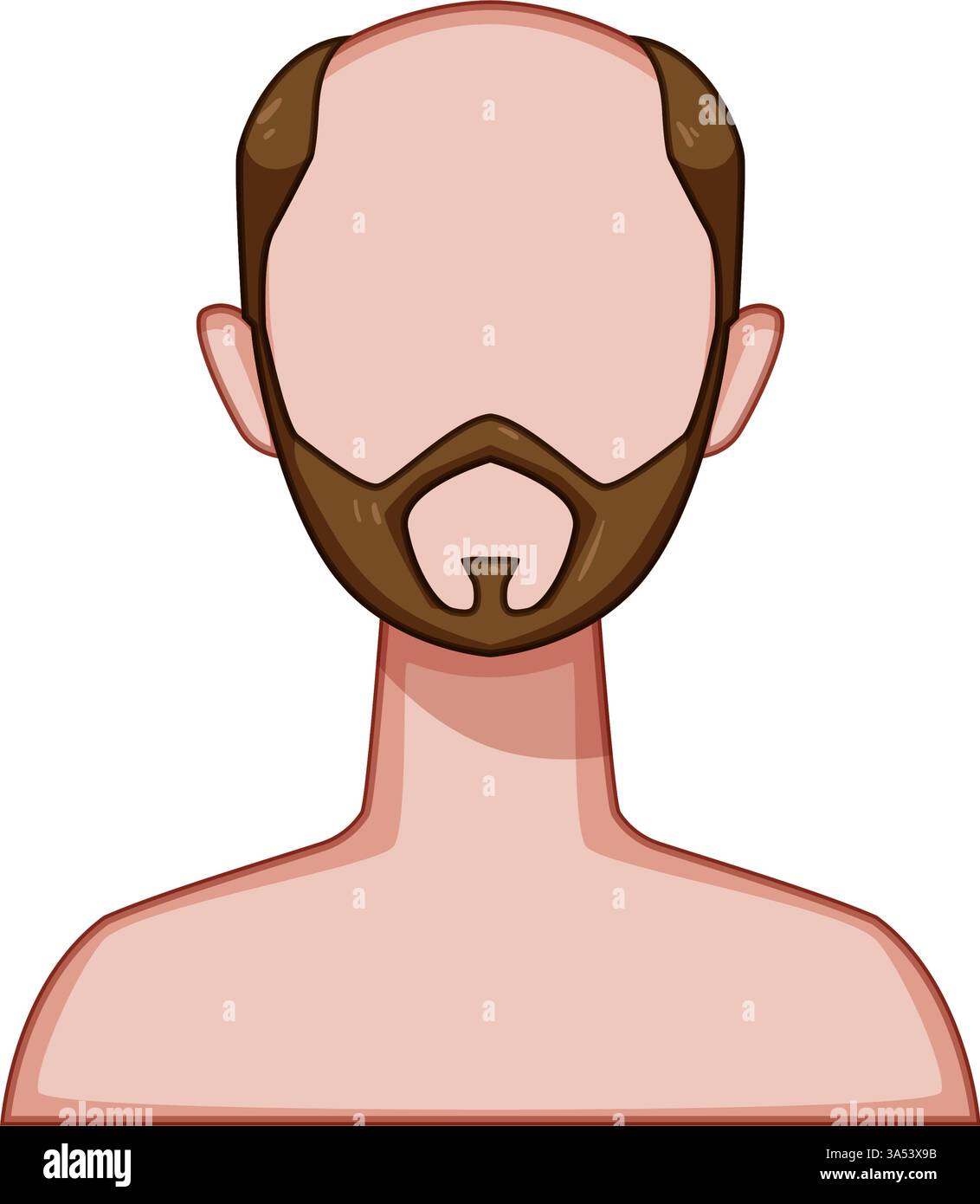 waves hairstyles for men cartoon vector illustration Stock Vector Image ...