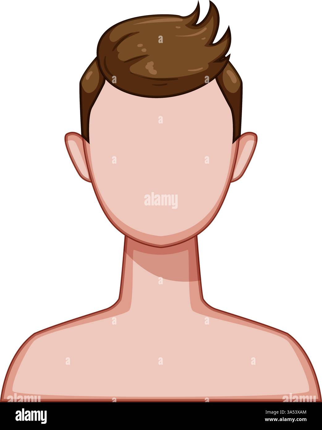 braid hairstyles for men cartoon vector illustration Stock Vector Image ...