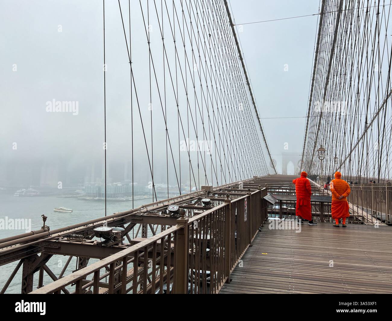 New York, United States. 30th March, 2025. Thick fog covers the New ...
