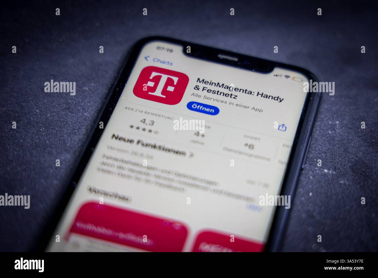 Apple App Store auf einem iPhone. Apps-Charts gratis. MeinMagenta ...