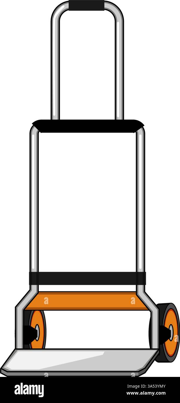 storage hand cart cartoon vector illustration Stock Vector Image & Art ...
