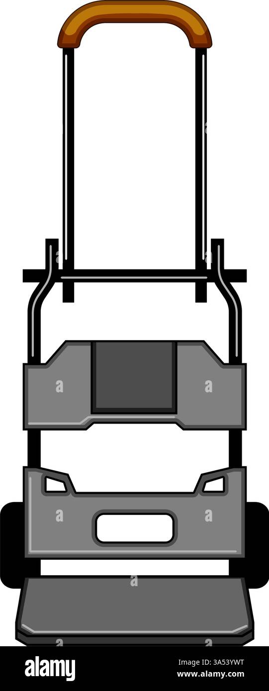 supply hand cart cartoon vector illustration Stock Vector Image & Art ...