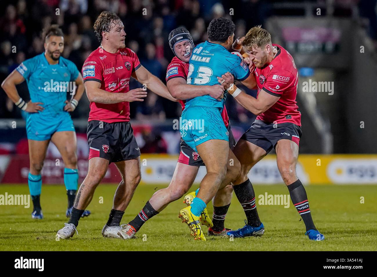 Salford, Manchester, UK. 20th March 2025. Betfred Super League Rugby: Salford Red Devils Vs ...
