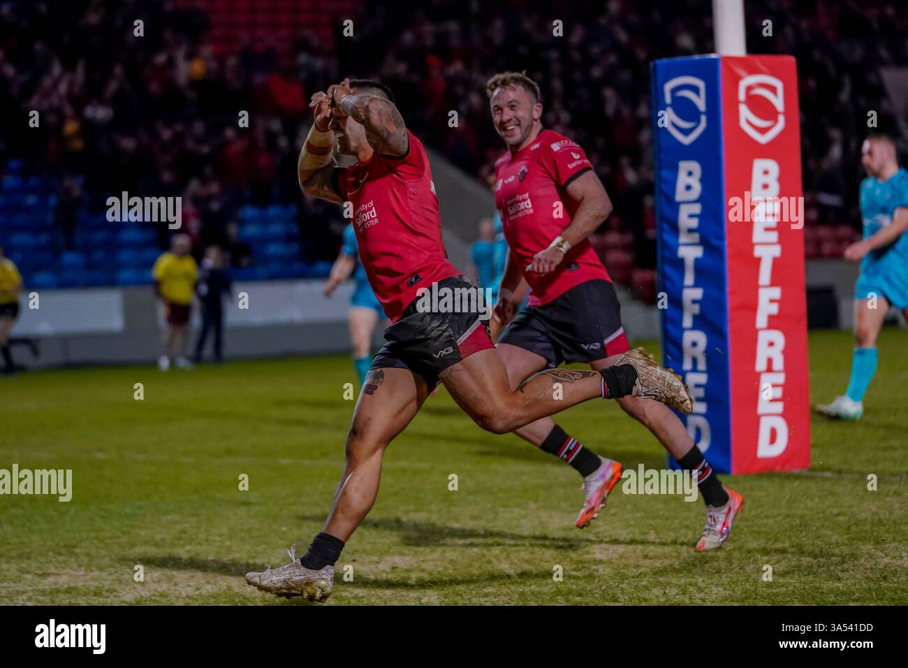 Salford, Manchester, UK. 20th March 2025. Betfred Super League Rugby ...