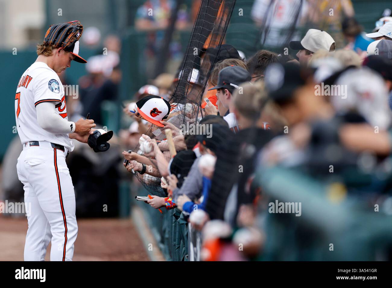 SARASOTA, FL - MARCH 20: Baltimore Orioles shortstop Jackson Holliday ...