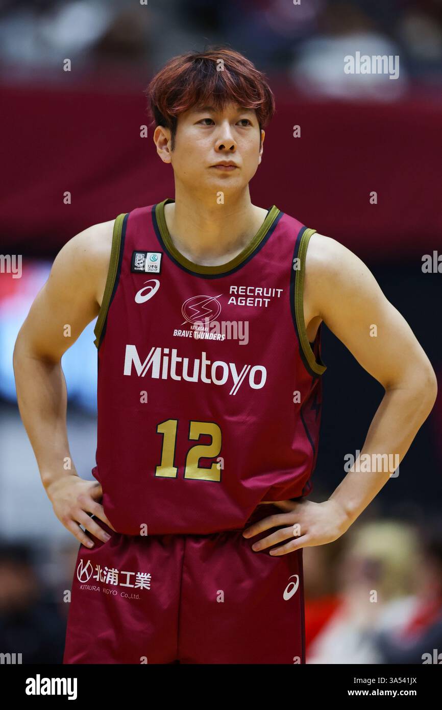 Kawasaki Todoroki Arena, Kanagawa, Japan. 19th Mar, 2025. Reiya Nozaki (Brave Thunders), MARCH ...