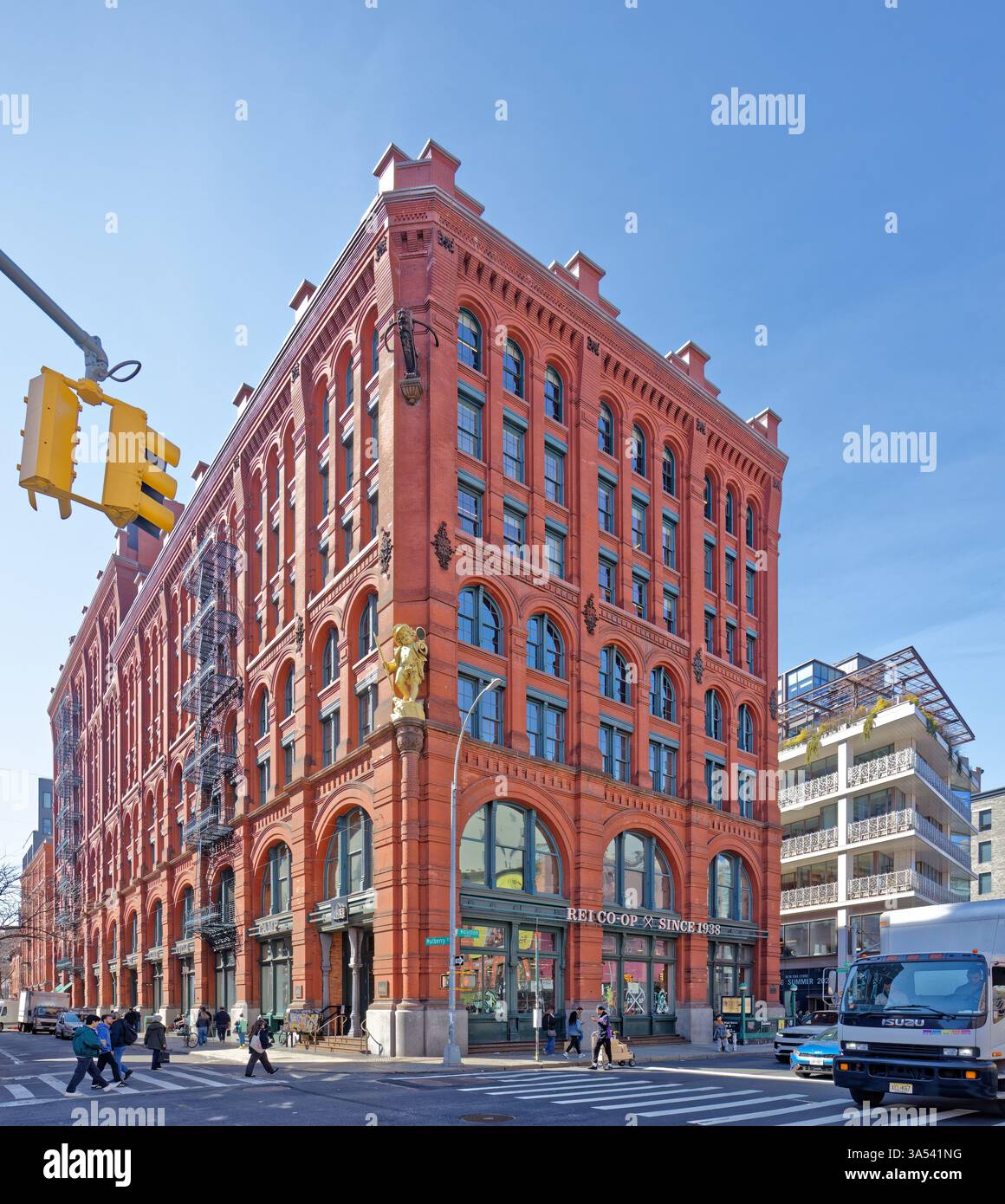 Puck Building's East Houston Street and Mulberry Street facades, viewed ...