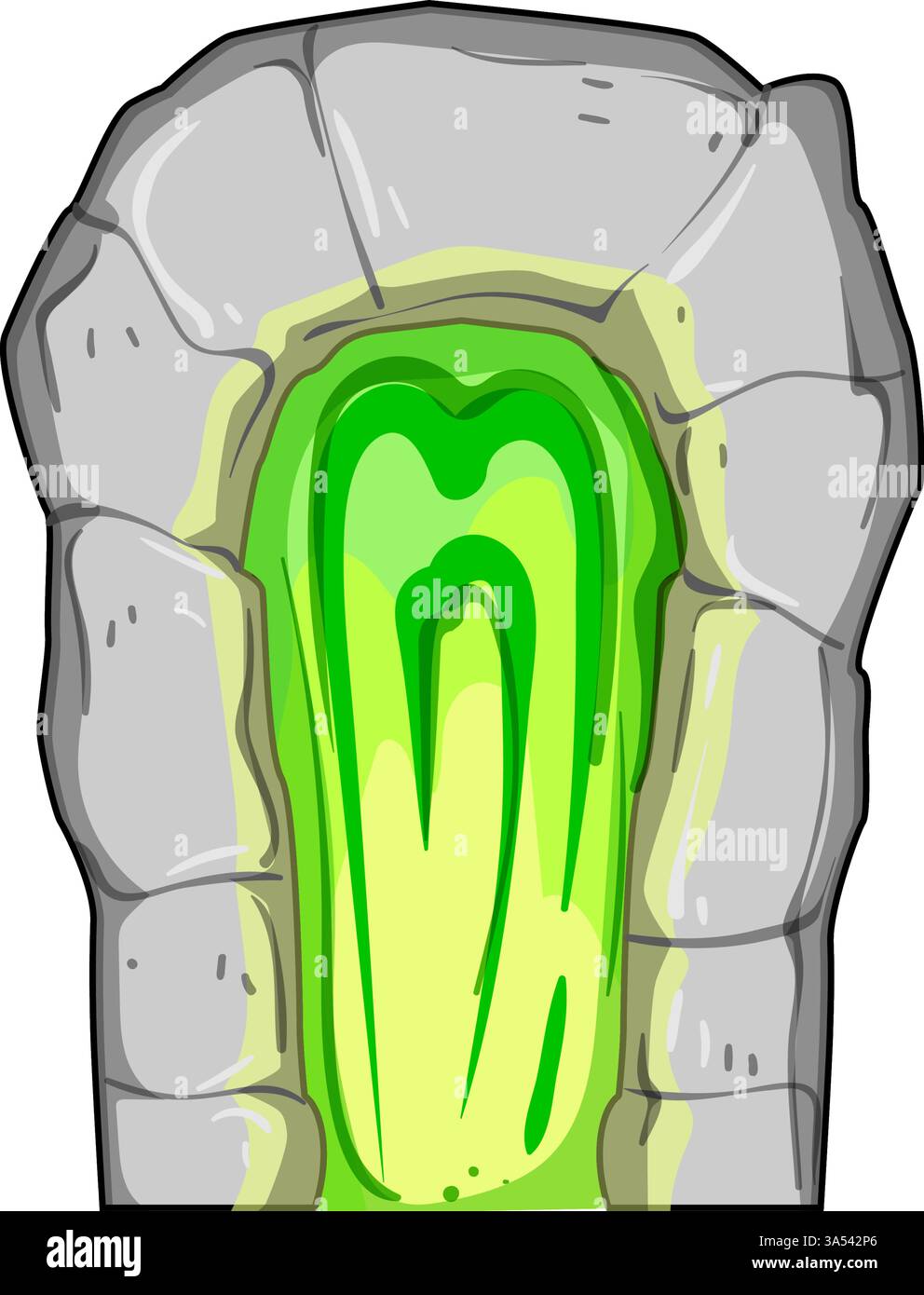 way magic door portal cartoon vector illustration Stock Vector Image ...