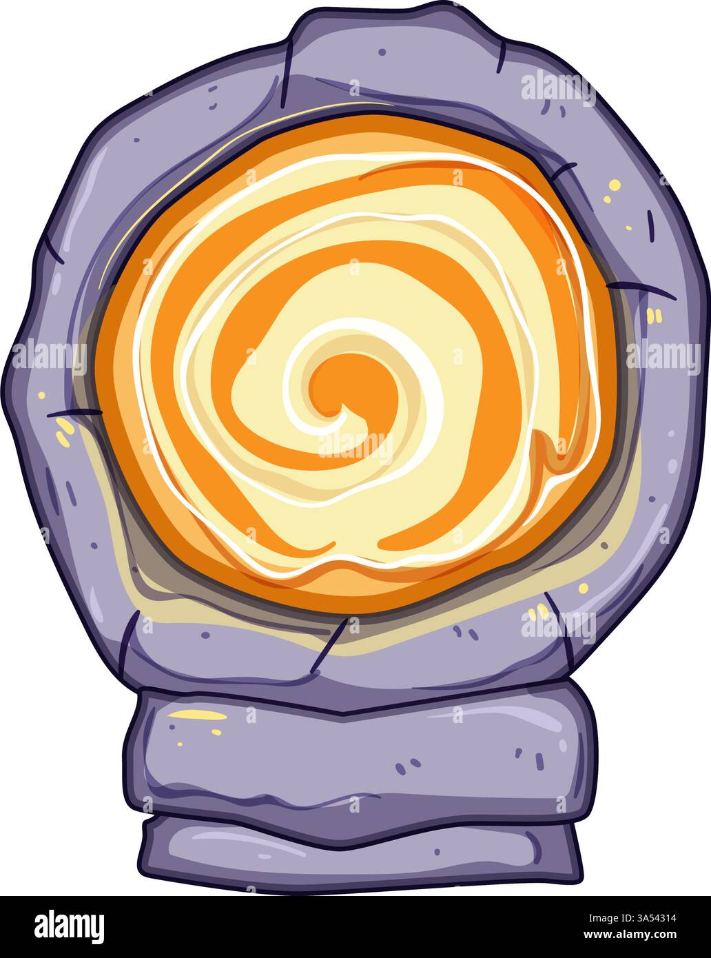 vortex magic door portal cartoon vector illustration Stock Vector Image ...