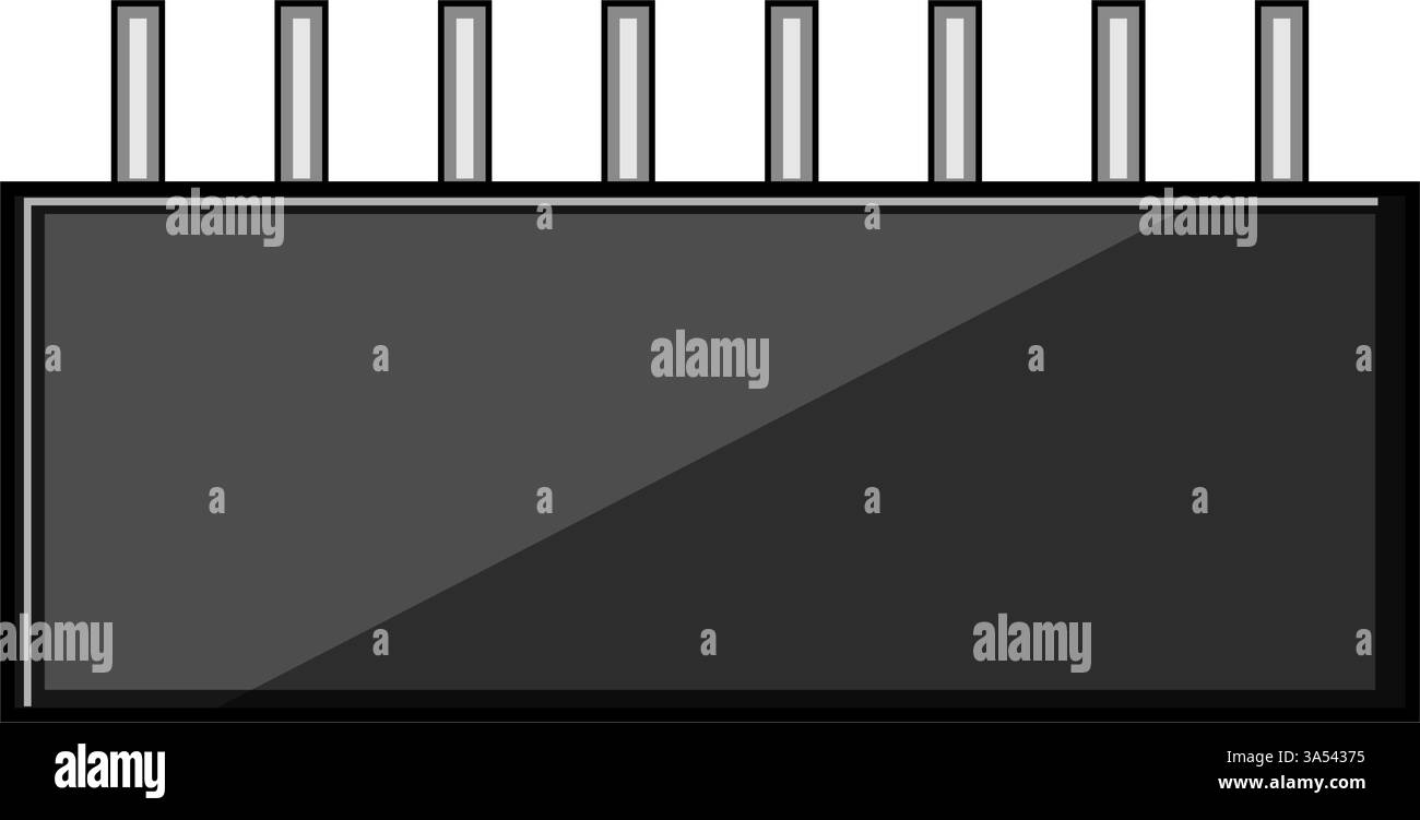 handle microchip cartoon vector illustration Stock Vector Image & Art ...