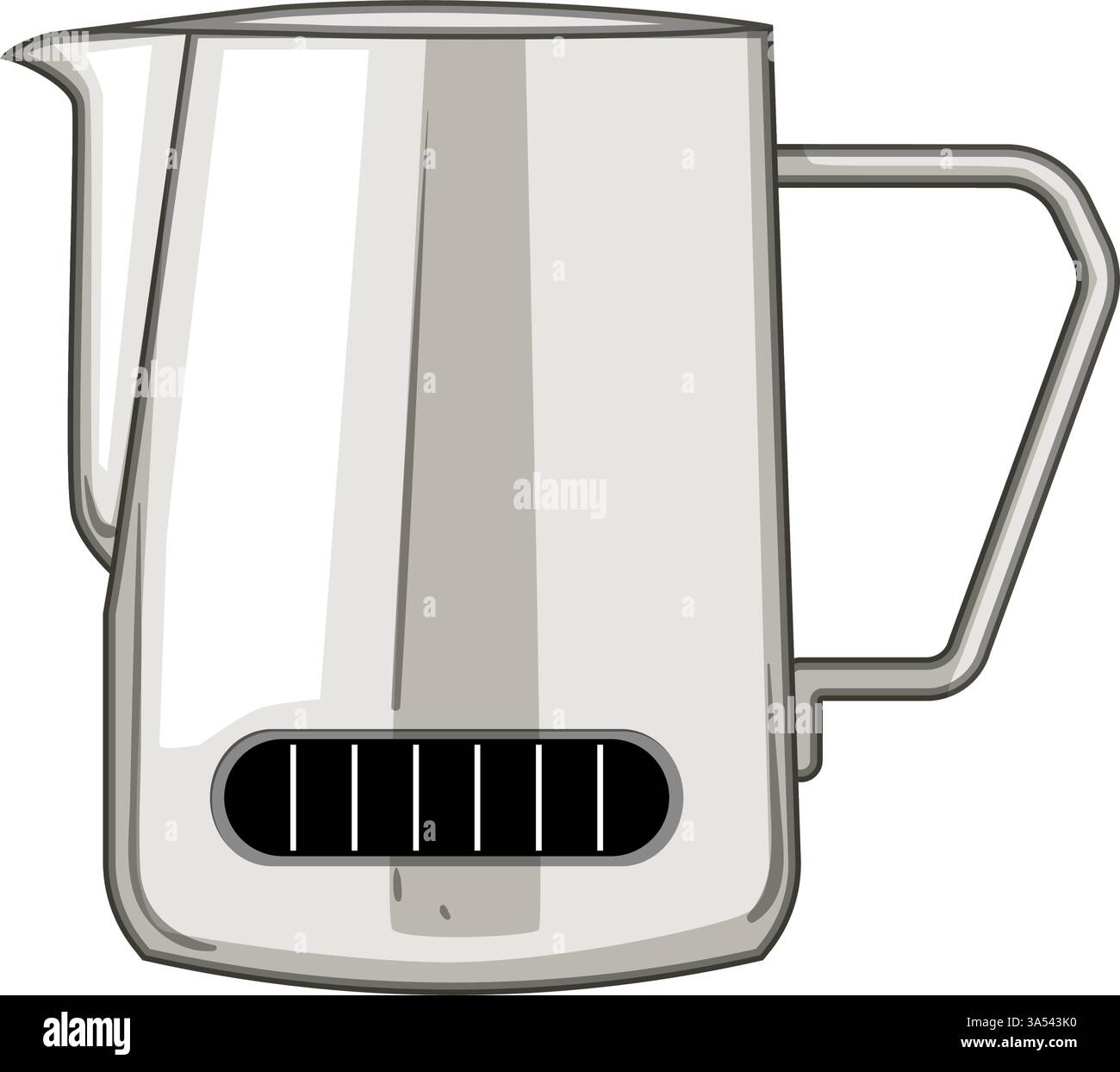 jug milk frothing pitcher cartoon vector illustration Stock Vector ...