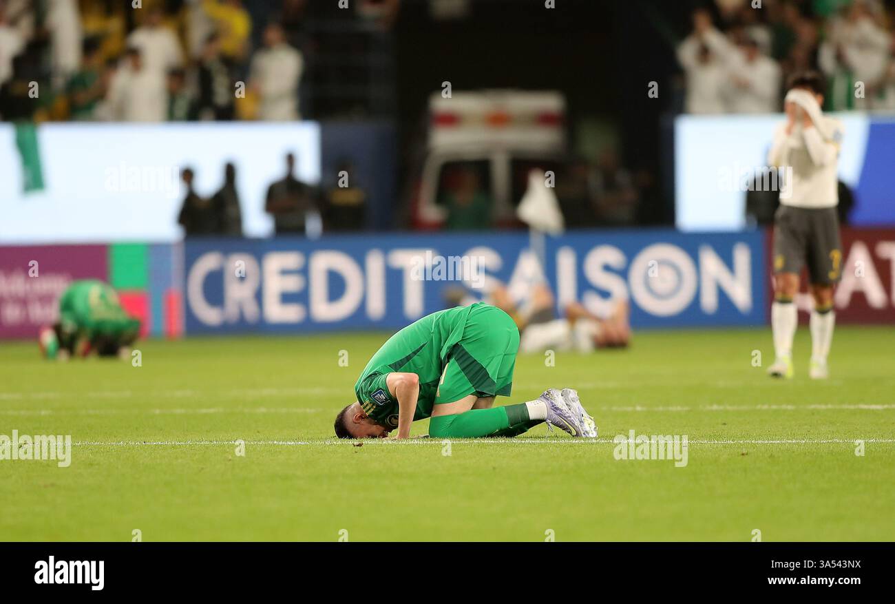 Riyadh, Saudi Arabia. 20th Mar, 2025. Players of both teams react after ...