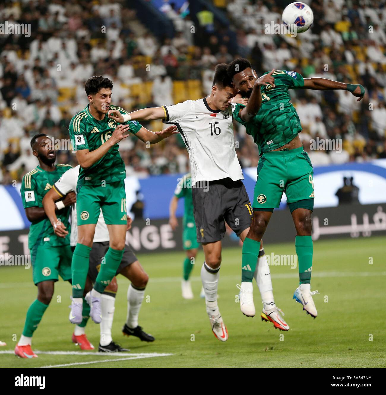 Riyadh, Saudi Arabia. 20th Mar, 2025. Jiang Shenglong (2nd R) of China ...