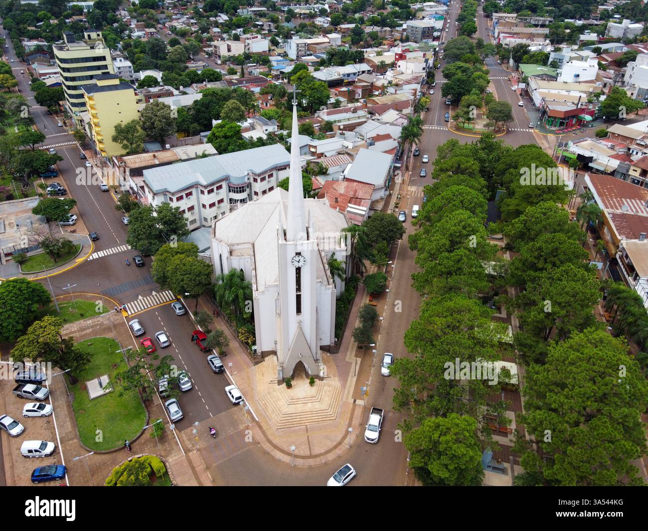Drone capture of Saint Anthony of Padua Cathedral, Obera Its role as an ...