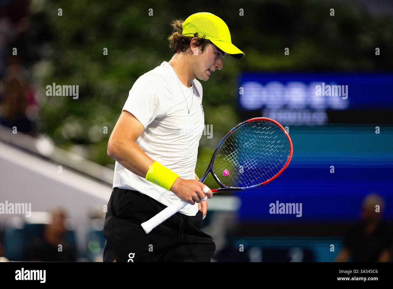 MIAMI GARDENS, FLORIDA - MARCH 20: Joao Fonseca of Brazil pumps his ...
