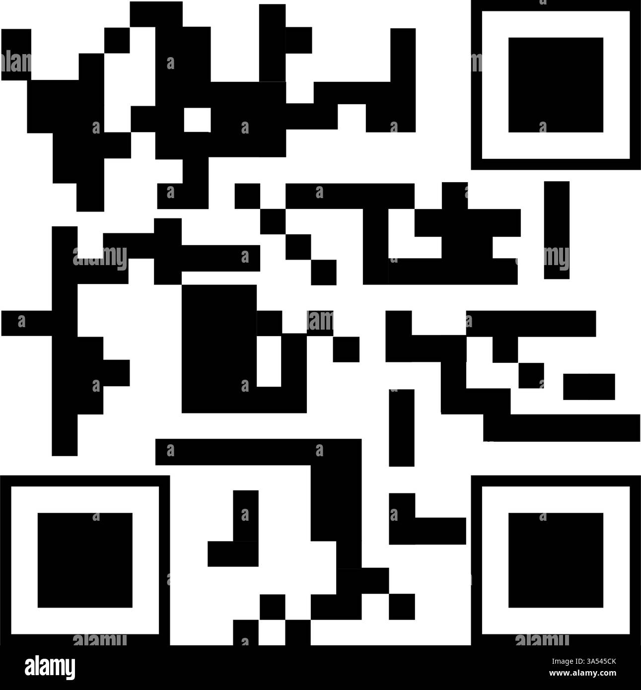 analog qr code label cartoon vector illustration Stock Vector Image ...