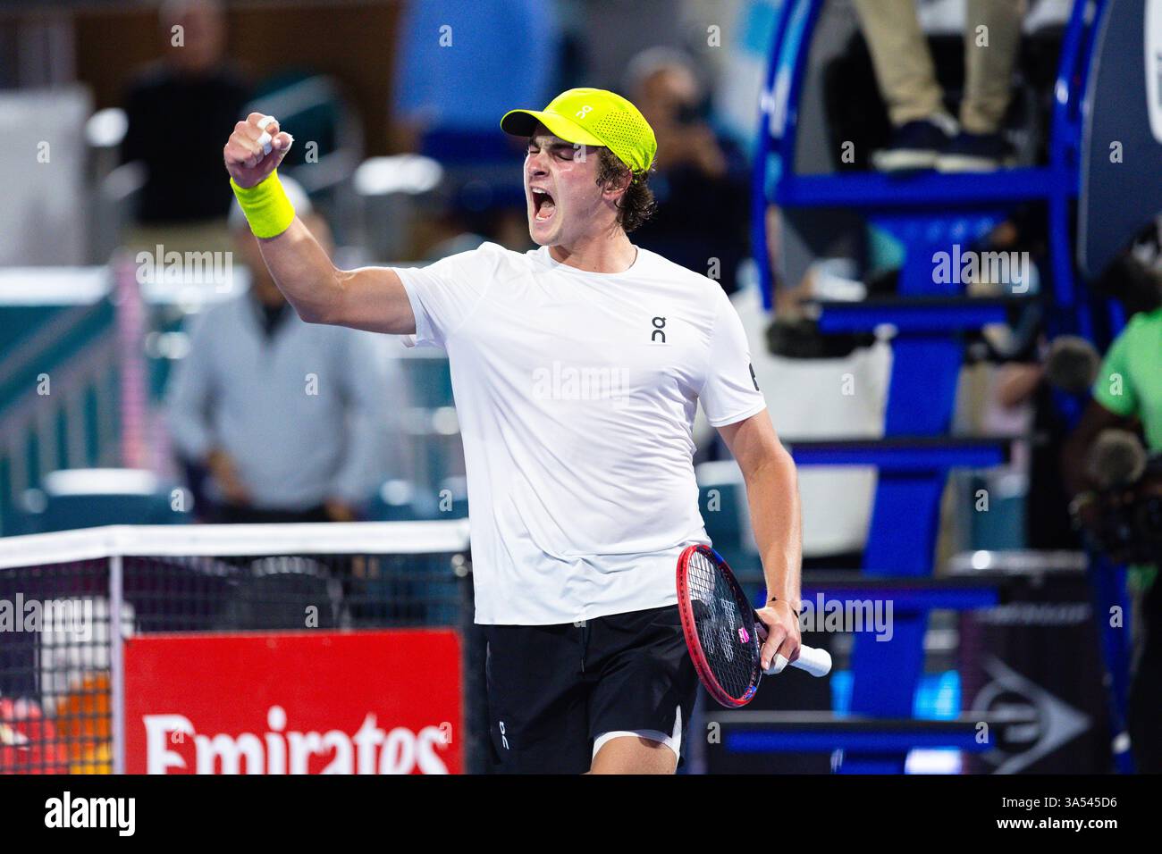 MIAMI GARDENS, FLORIDA - MARCH 20: Joao Fonseca of Brazil celebrates ...