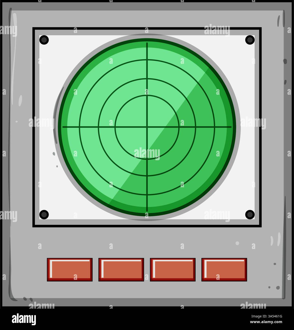 dipping retro control panel cartoon vector illustration Stock Vector Image & Art - Alamy