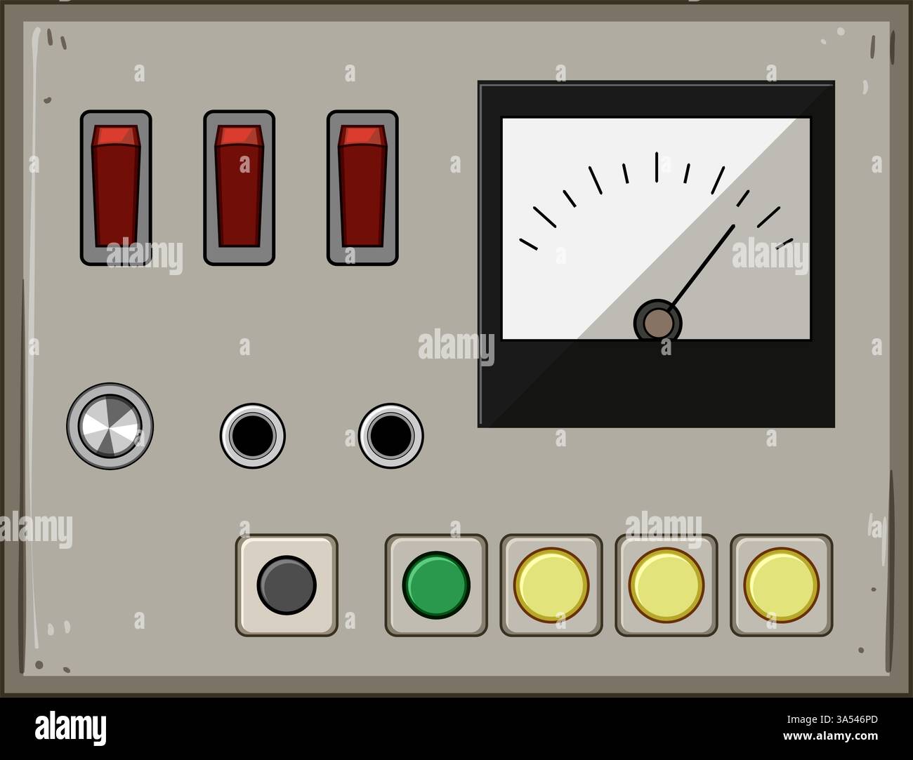 bamboo retro control panel cartoon vector illustration Stock Vector Image & Art - Alamy