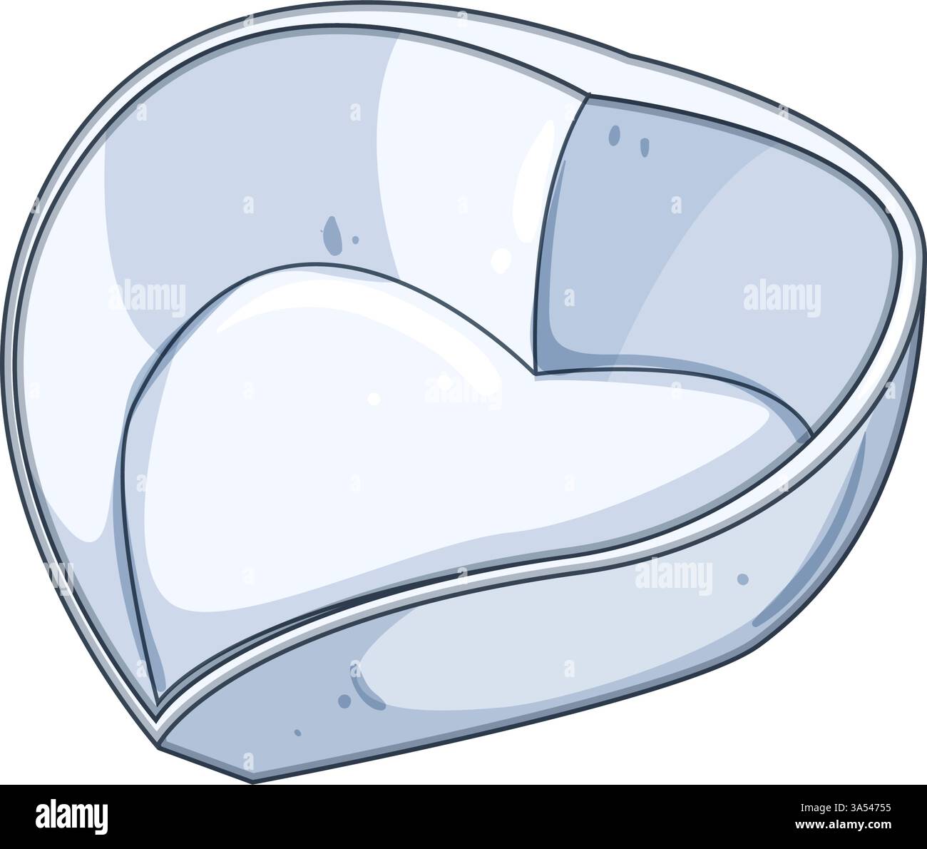 durable sauce dipping bowl cartoon vector illustration Stock Vector ...