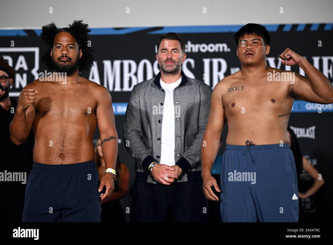 Sydney, Australia. 21st Mar, 2025. Hemi Ahio of New Zealand (left) and ...