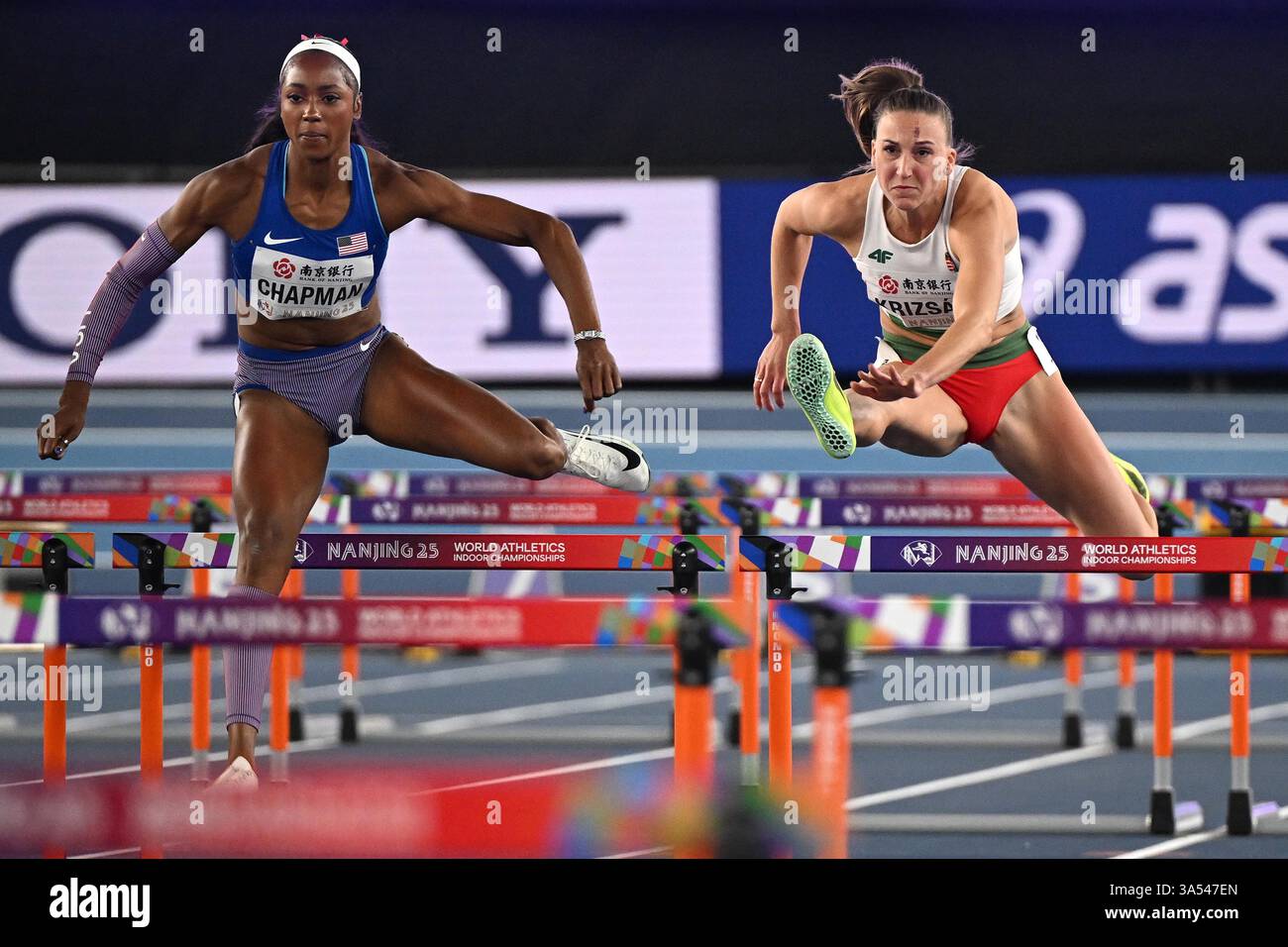 Nanjing, China's Jiangsu Province. 21st Mar, 2025. Timara Chapman (L ...