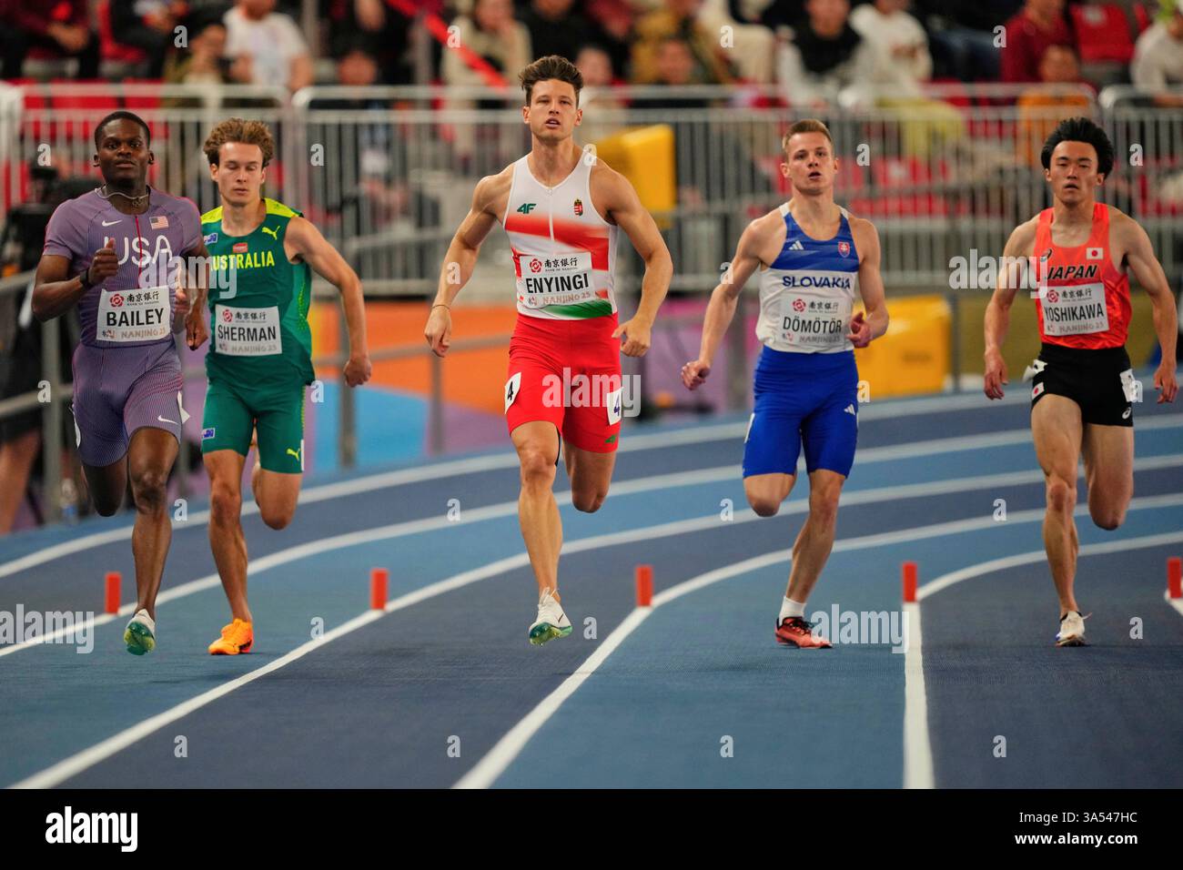 Christopher Bailey of the United States, left, competes with others in ...